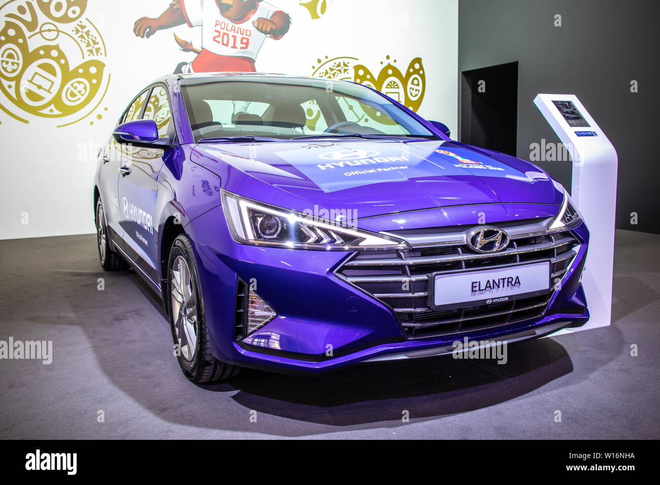 Poznan, Poland, Mar 2019 all new Hyundai Elantra (Avante), Poznan ...