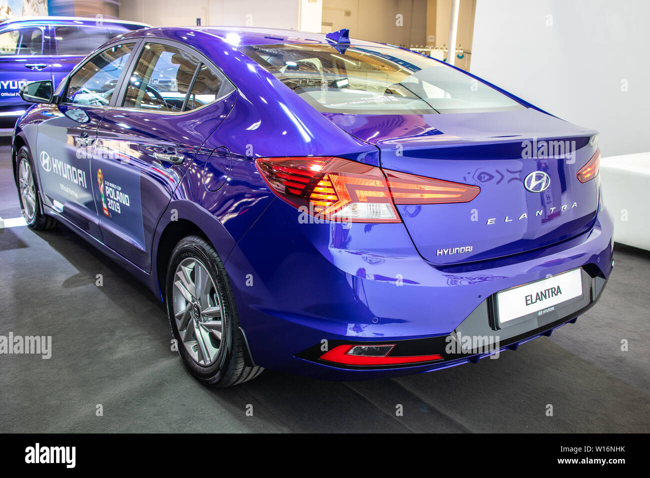 Poznan, Poland, Mar 2019 all new Hyundai Elantra (Avante), Poznan ...