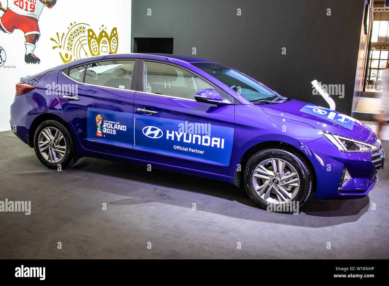 Poznan, Poland, Mar 2019 all new Hyundai Elantra (Avante), Poznan ...