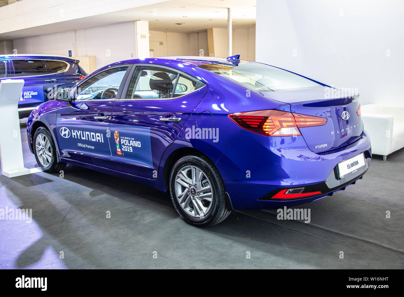 Poznan, Poland, Mar 2019 all new Hyundai Elantra (Avante), Poznan ...