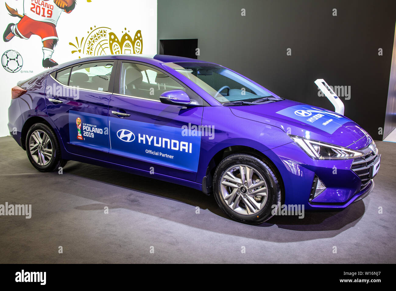 Poznan, Poland, Mar 2019 all new Hyundai Elantra (Avante), Poznan ...