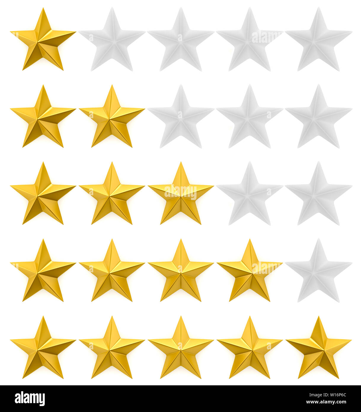 Ranking business five golden stars Cut Out Stock Images & Pictures - Alamy