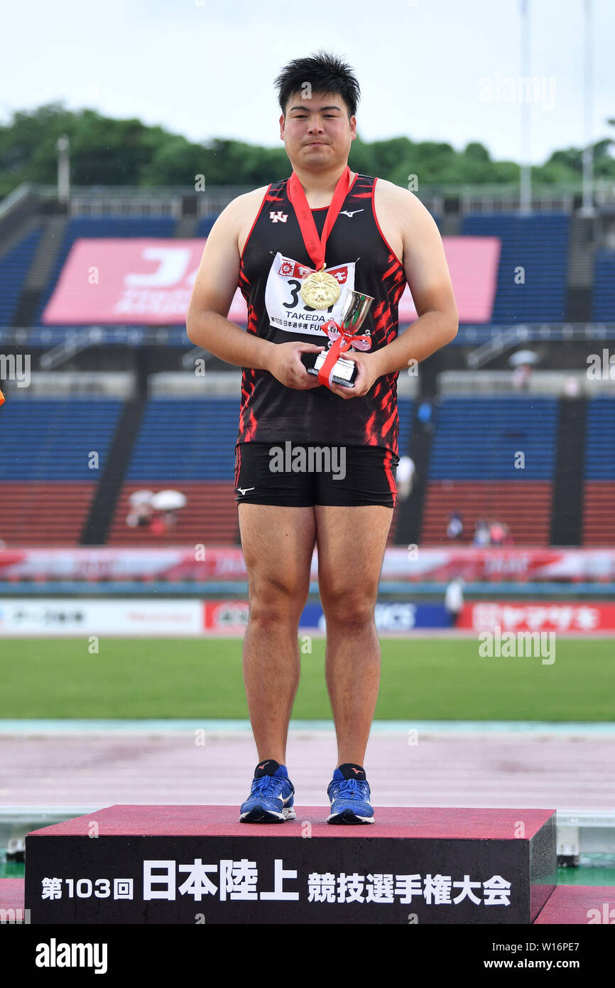 Hakatanomori Athletic Stadium, Fukuoka, Japan. 30th June, 2019. Reiji ...