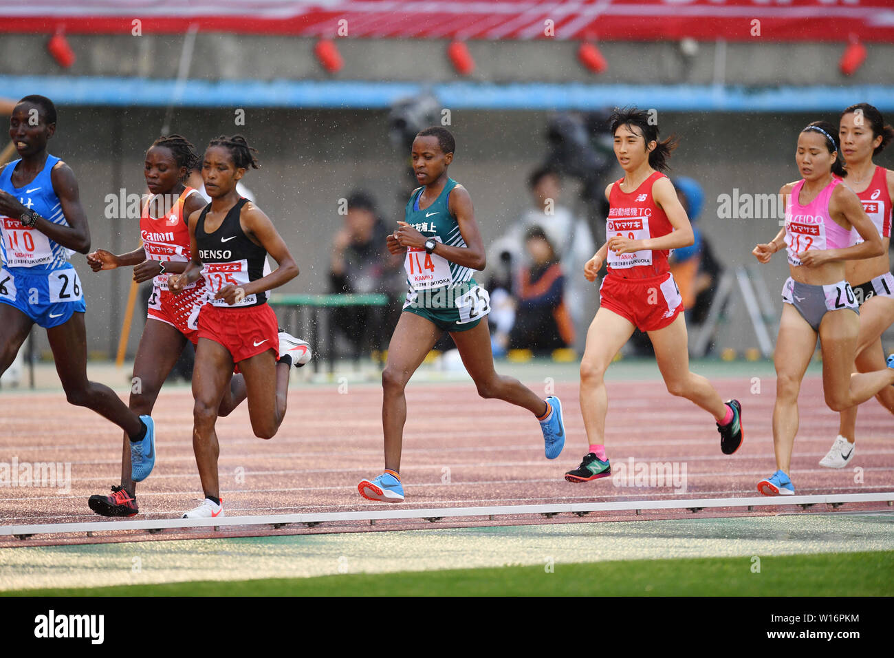 Hakatanomori Athletic Stadium, Fukuoka, Japan. 30th June, 2019. Kamau ...