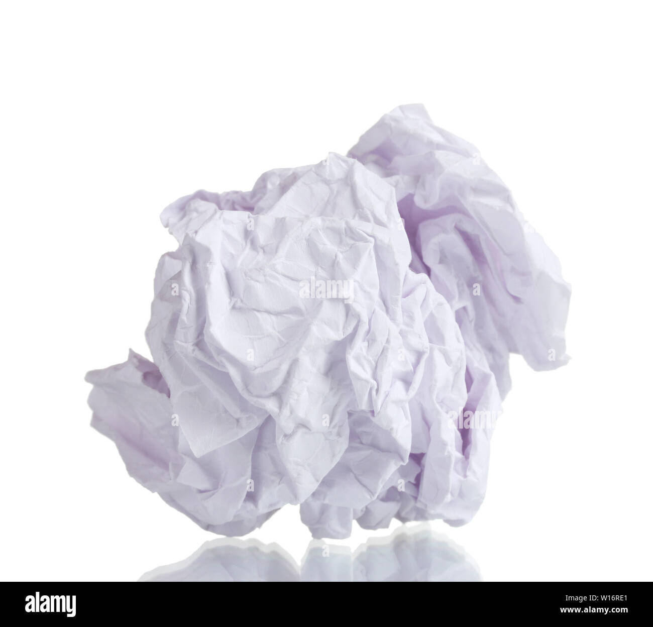 paper ball isolated on white Stock Photo - Alamy