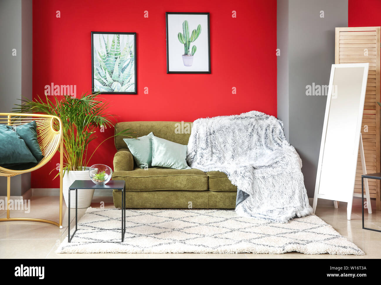 Interior of modern comfortable room Stock Photo - Alamy