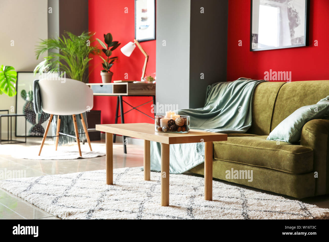 Interior of modern comfortable room Stock Photo - Alamy