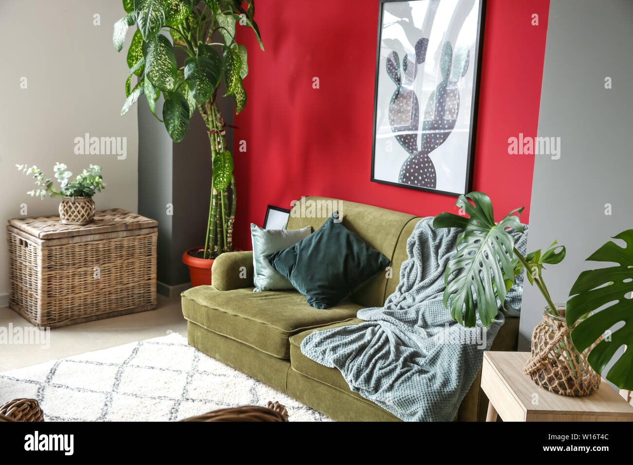 Interior of modern comfortable room Stock Photo - Alamy