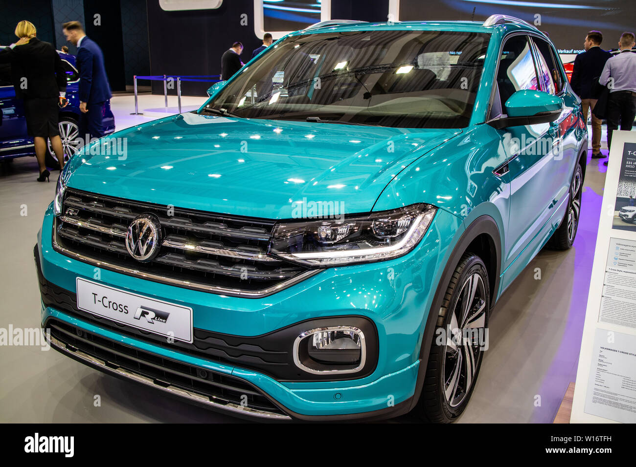 Poznan, Poland, March 2019: Volkswagen VW T-Cross R-Line at Poznan ...