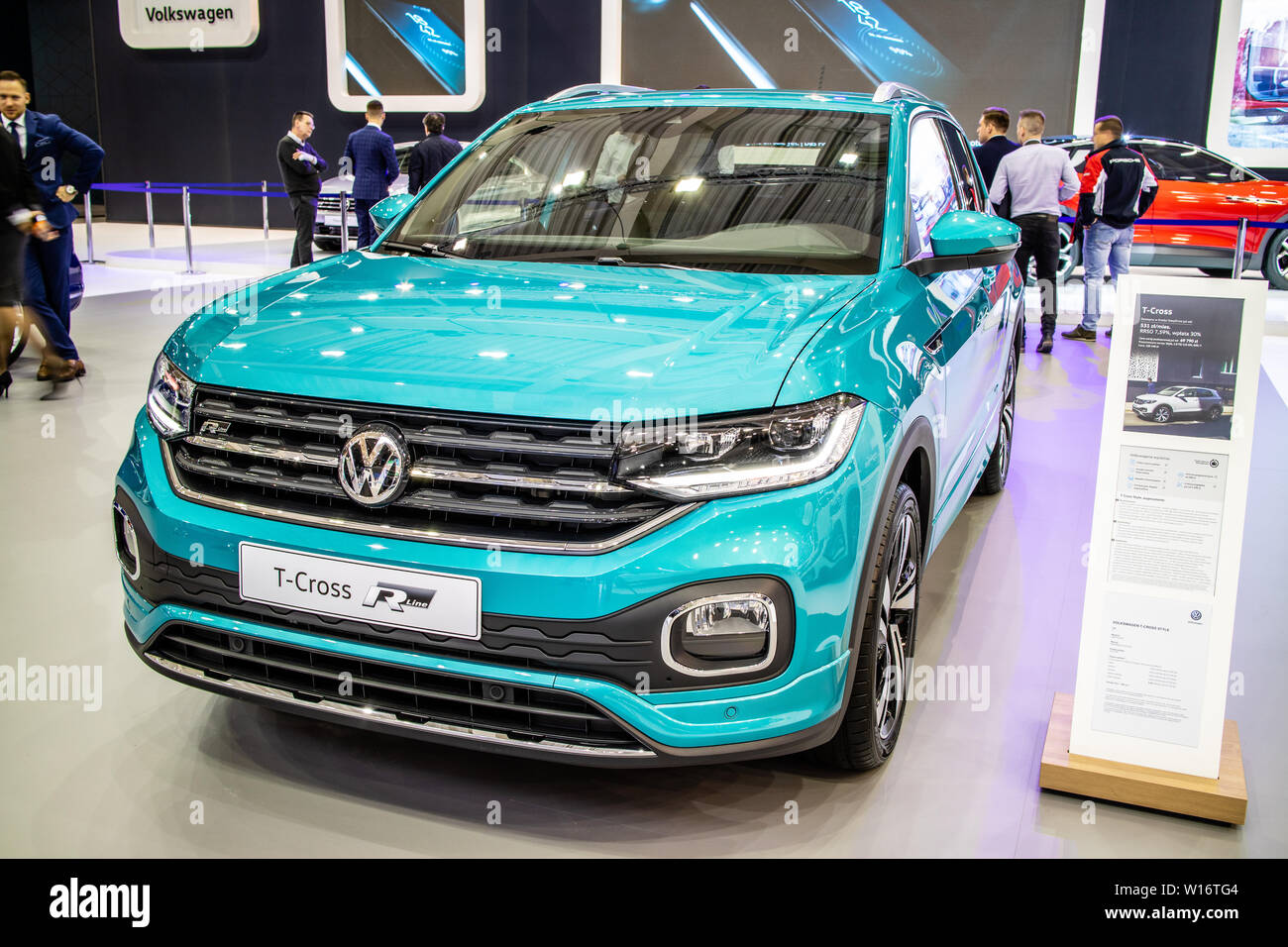 Poznan, Poland, March 2019: Volkswagen VW T-Cross R-Line at Poznan ...