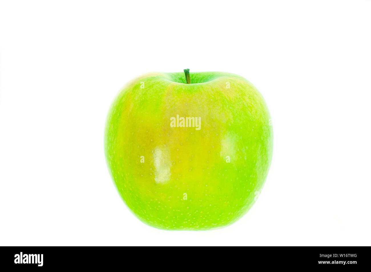 Fresh green apple isolated on white background Stock Photo - Alamy
