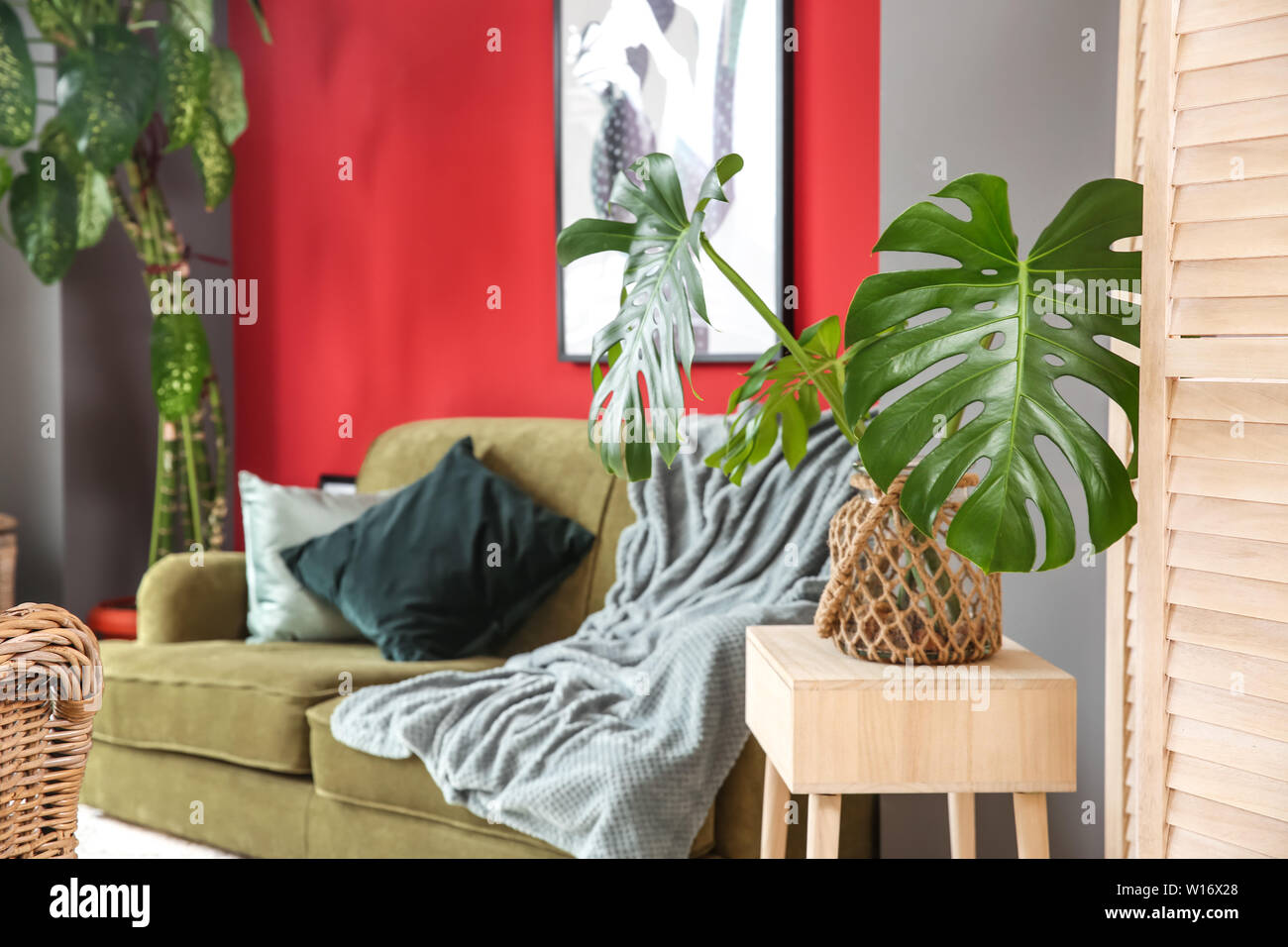 Interior of modern comfortable room Stock Photo - Alamy