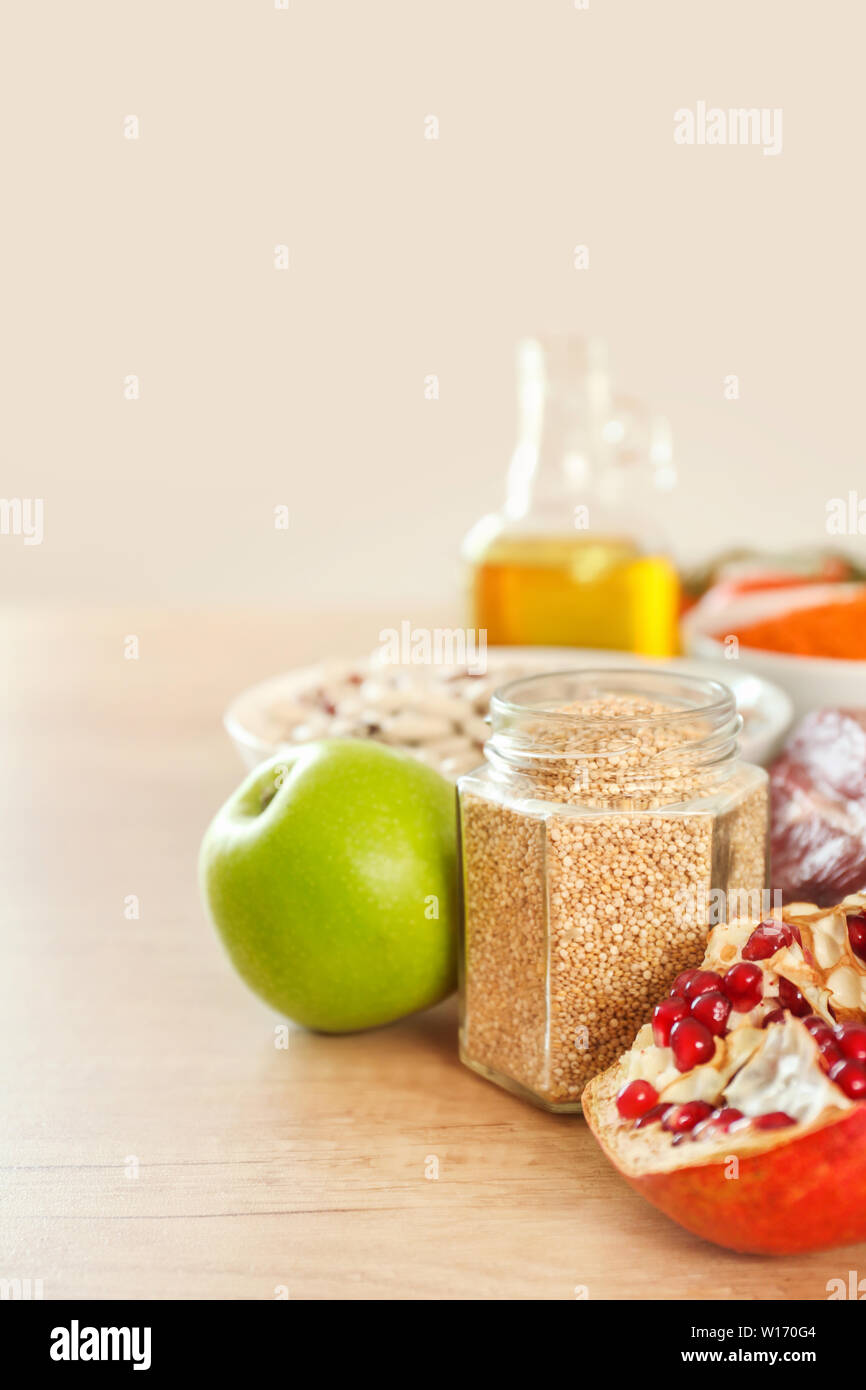 Different healthy food on hi-res stock photography and images - Alamy