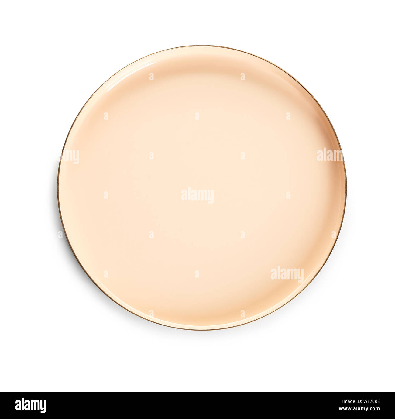 Clean plate on white background Stock Photo - Alamy