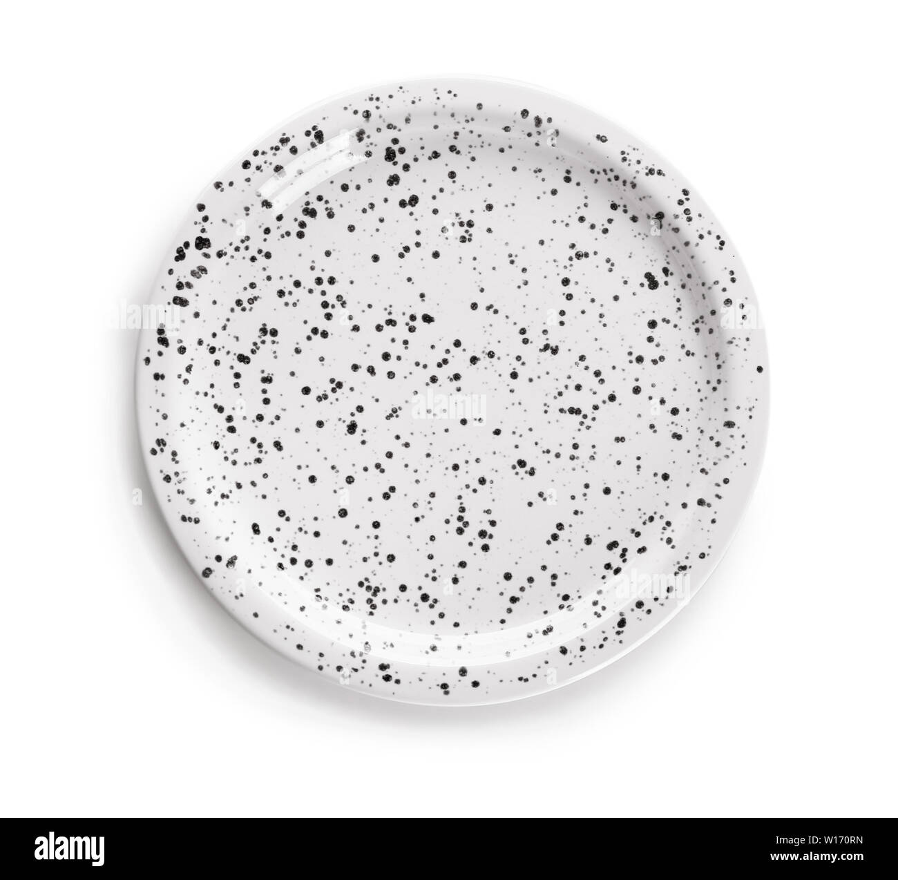 Clean plate on white background Stock Photo - Alamy