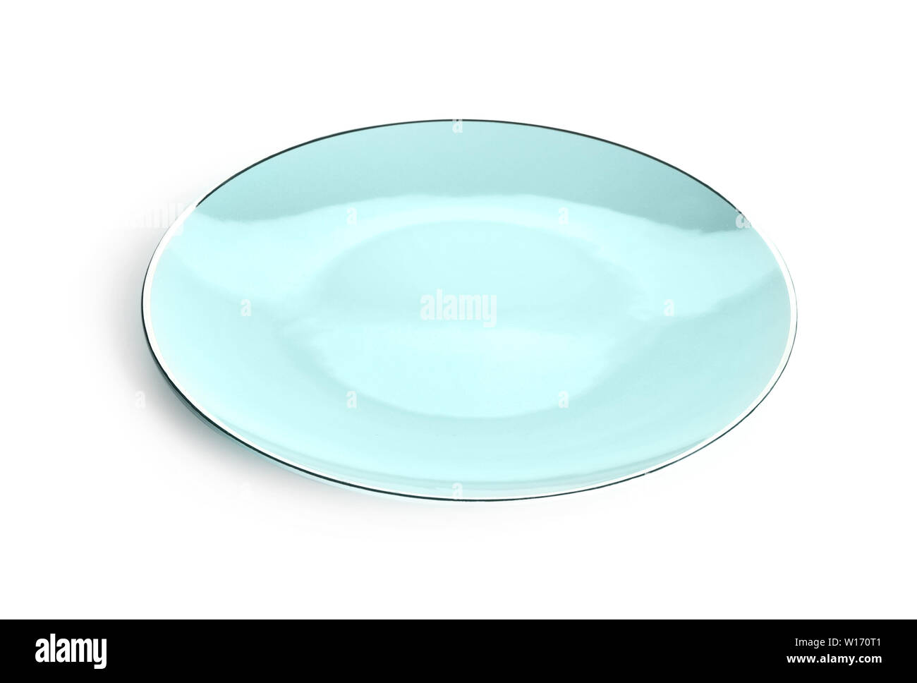 Clean plate on white background Stock Photo - Alamy