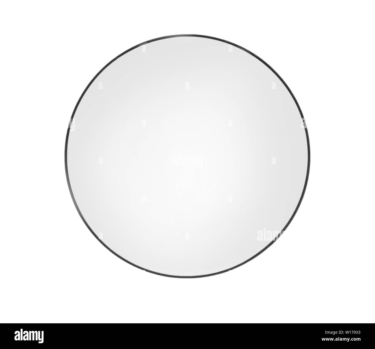 Clean plate on white background Stock Photo - Alamy