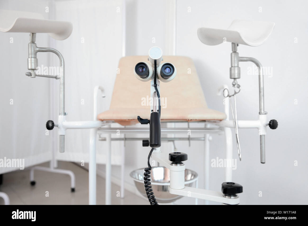 Modern colposcope in gynecologist's office Stock Photo - Alamy