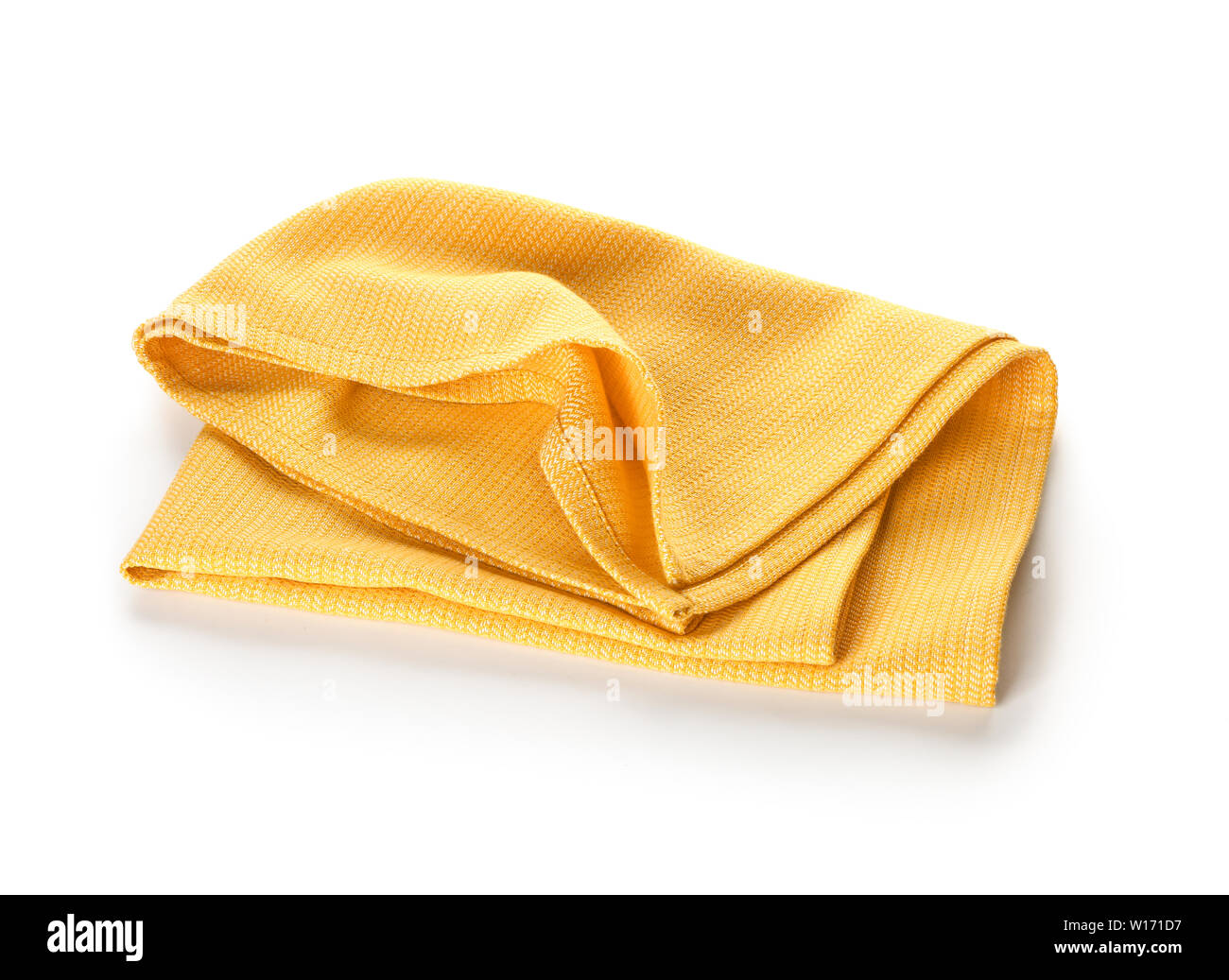 Fabric napkin on white background Stock Photo - Alamy