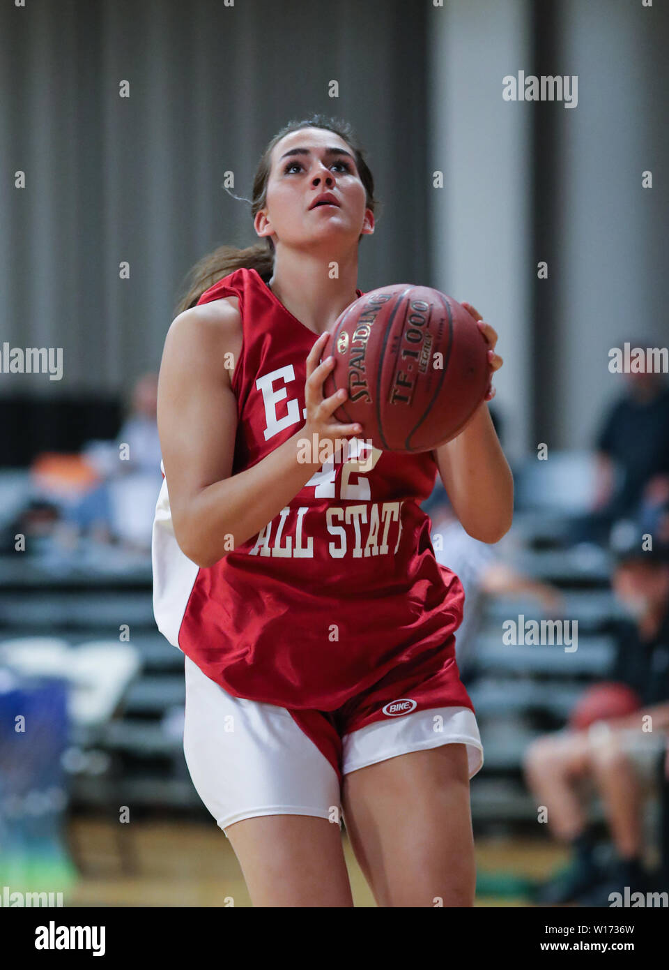 Basketball action at the Washington State 1A All Star Game in Liberty ...