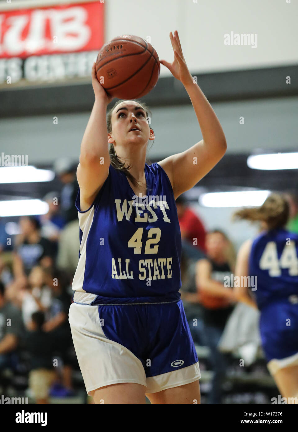 Basketball action at the Washington State 1A All Star Game in Liberty ...