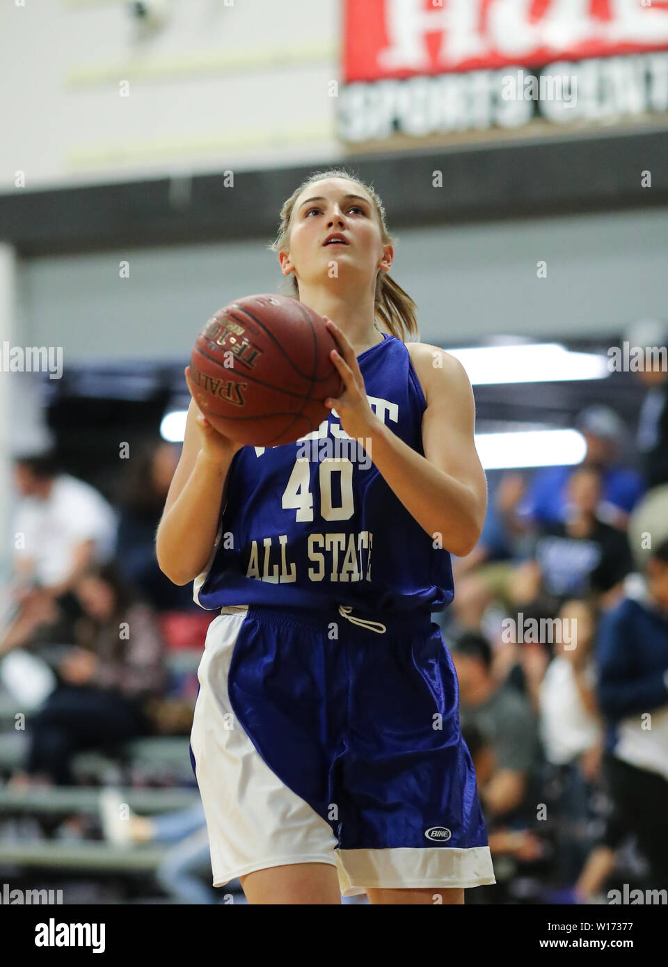 Basketball action at the Washington State 1A All Star Game in Liberty ...