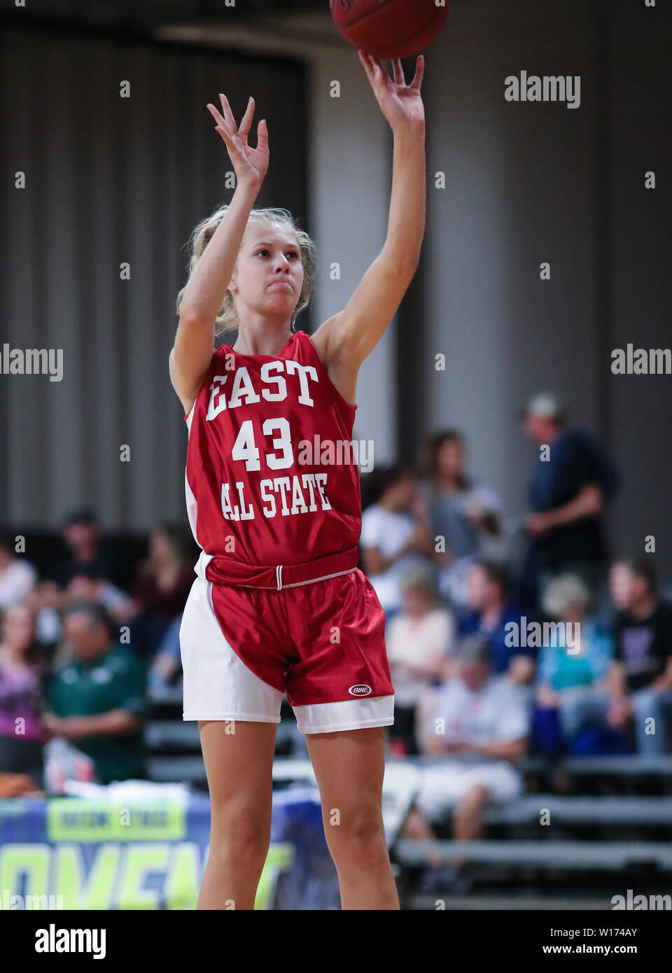 Basketball action at the Washington State 1A All Star Game in Liberty ...