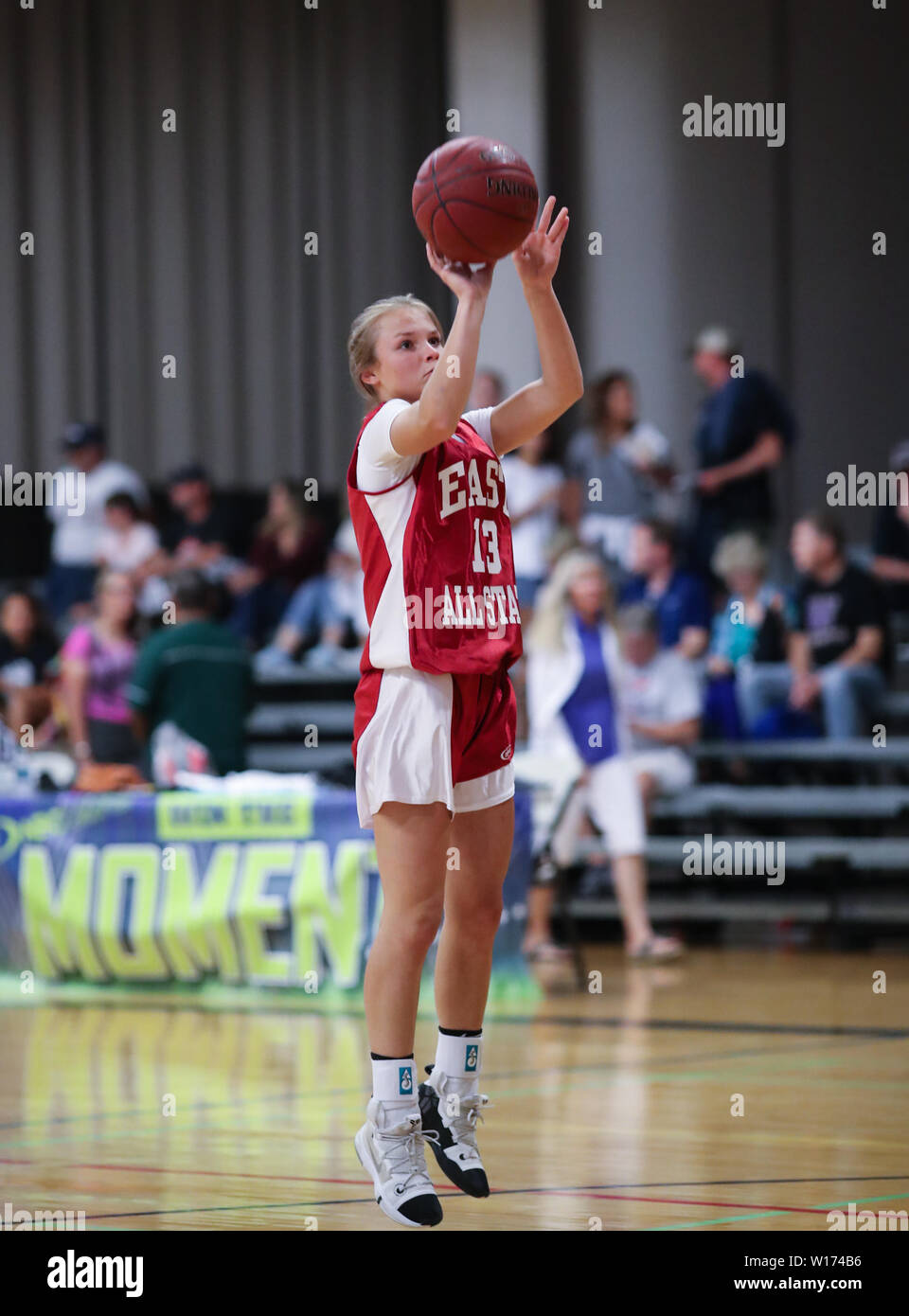 Basketball action at the Washington State 1A All Star Game in Liberty ...