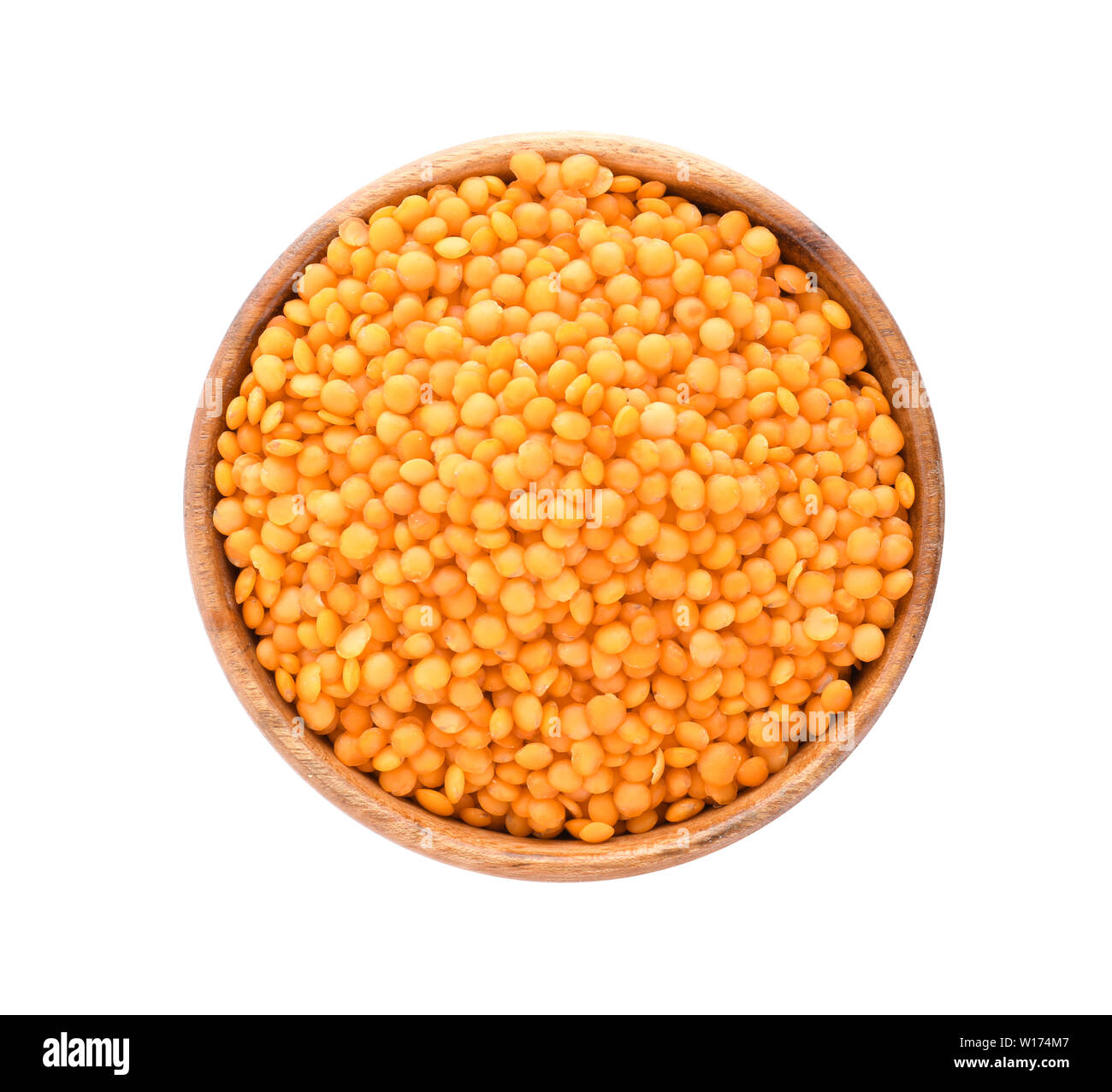 Raw lentils on white background Stock Photo - Alamy