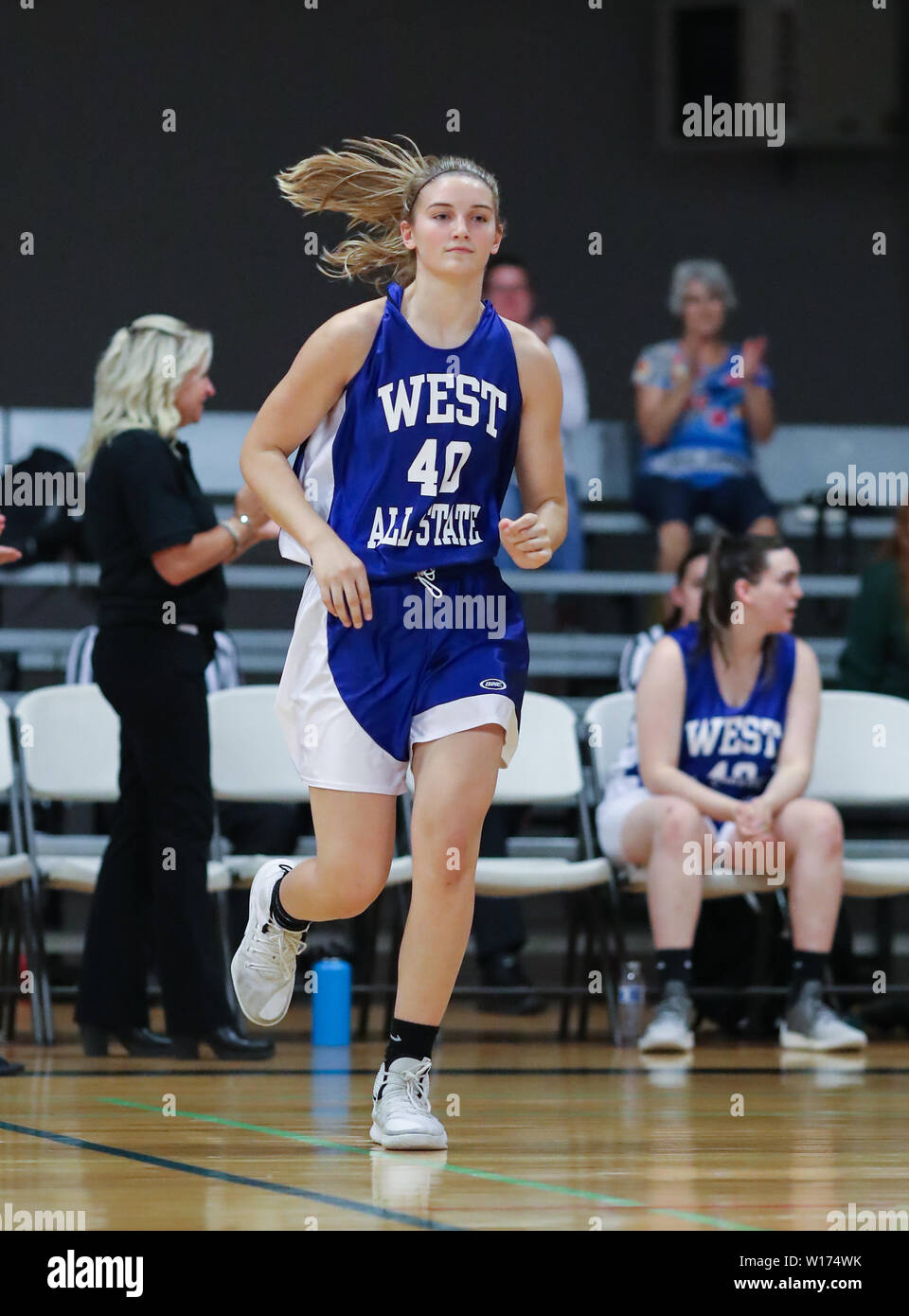 Basketball action at the Washington State 1A All Star Game in Liberty ...