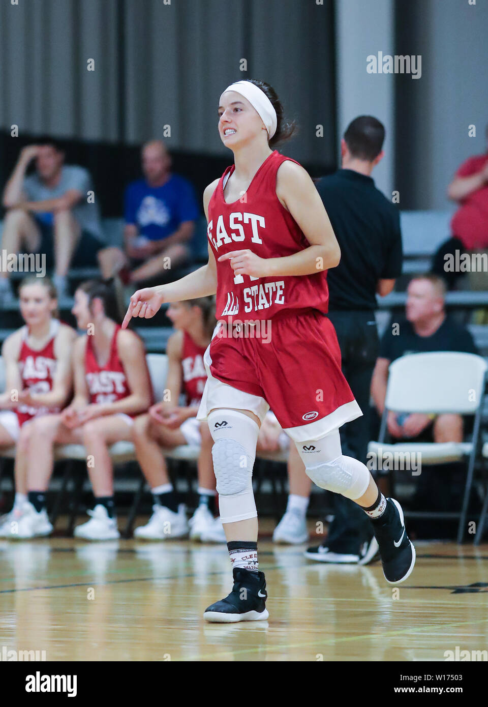 Basketball action at the Washington State 1A All Star Game in Liberty ...