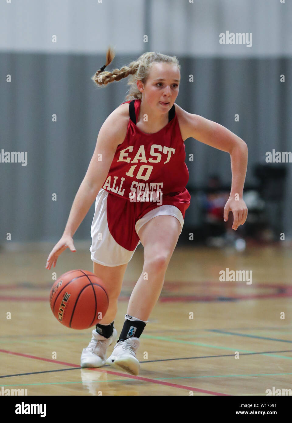 Basketball action at the Washington State 1A All Star Game in Liberty ...