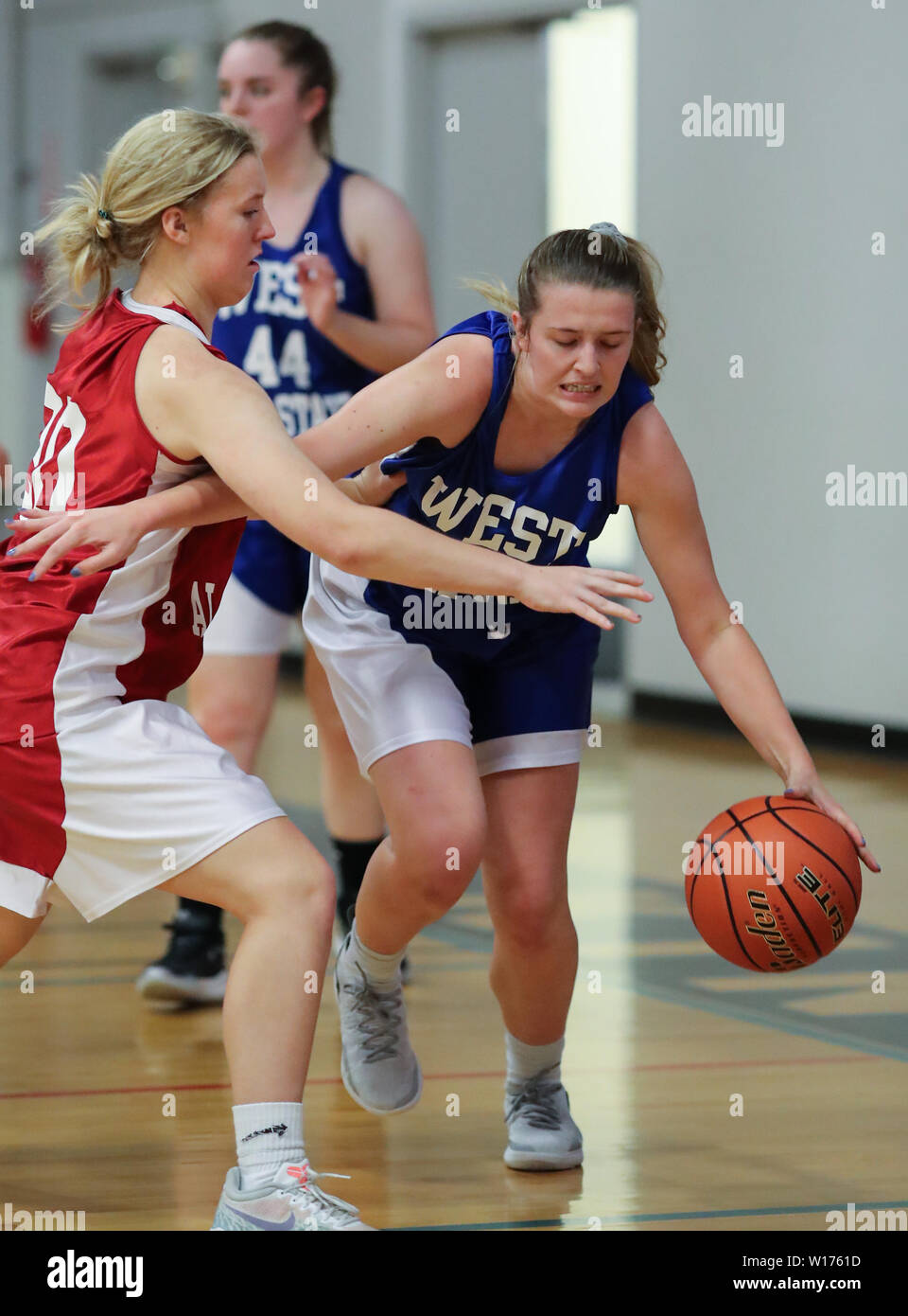 Basketball action at the Washington State 1A All Star Game in Liberty ...