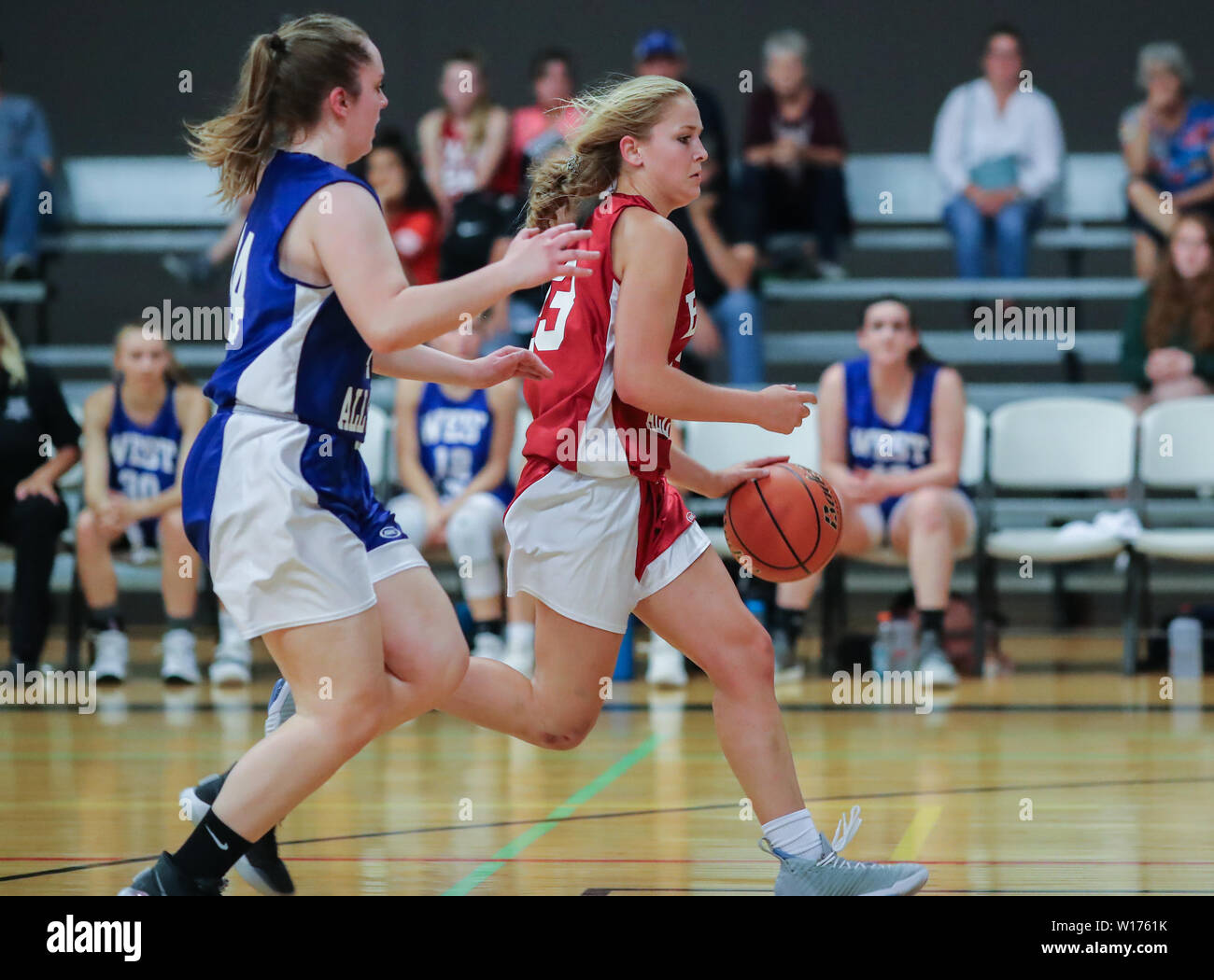 Basketball action at the Washington State 1A All Star Game in Liberty ...