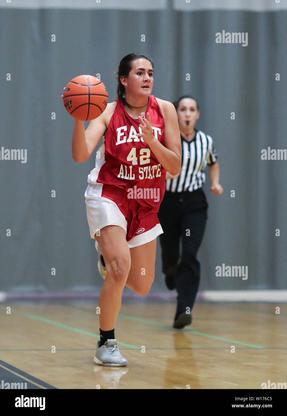Basketball action at the Washington State 1A All Star Game in Liberty ...