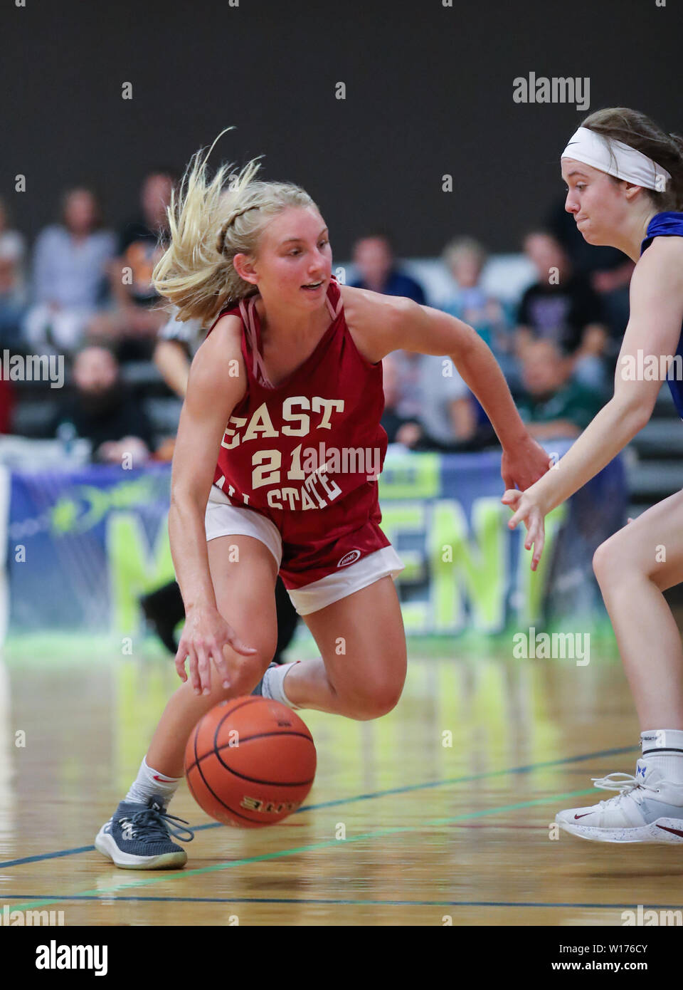 Basketball action at the Washington State 1A All Star Game in Liberty ...