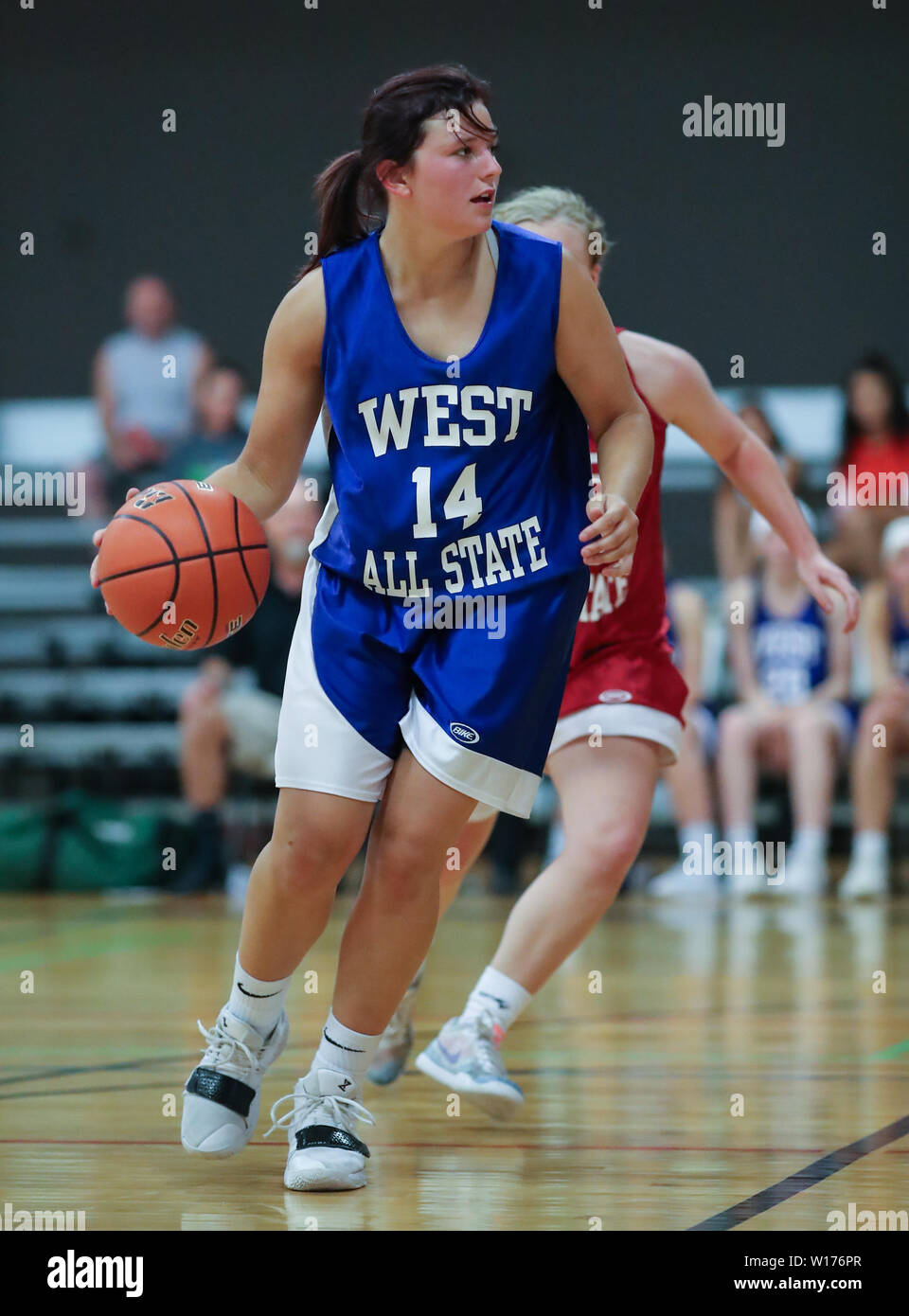 Basketball action at the Washington State 1A All Star Game in Liberty ...