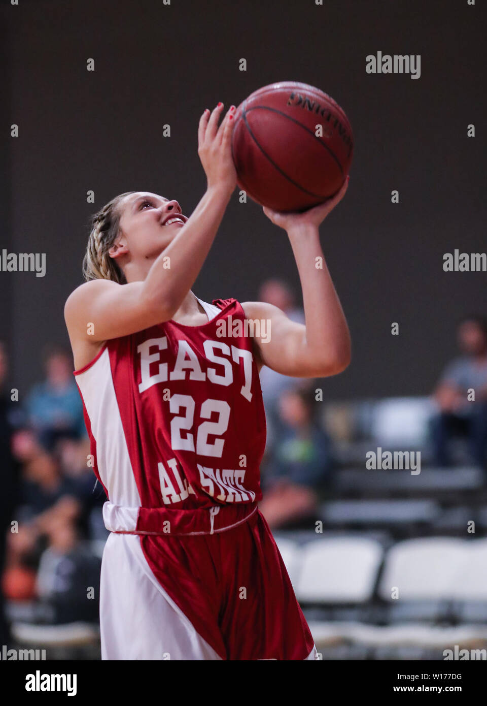 Basketball action at the Washington State 2A and 3A All Star Game in ...