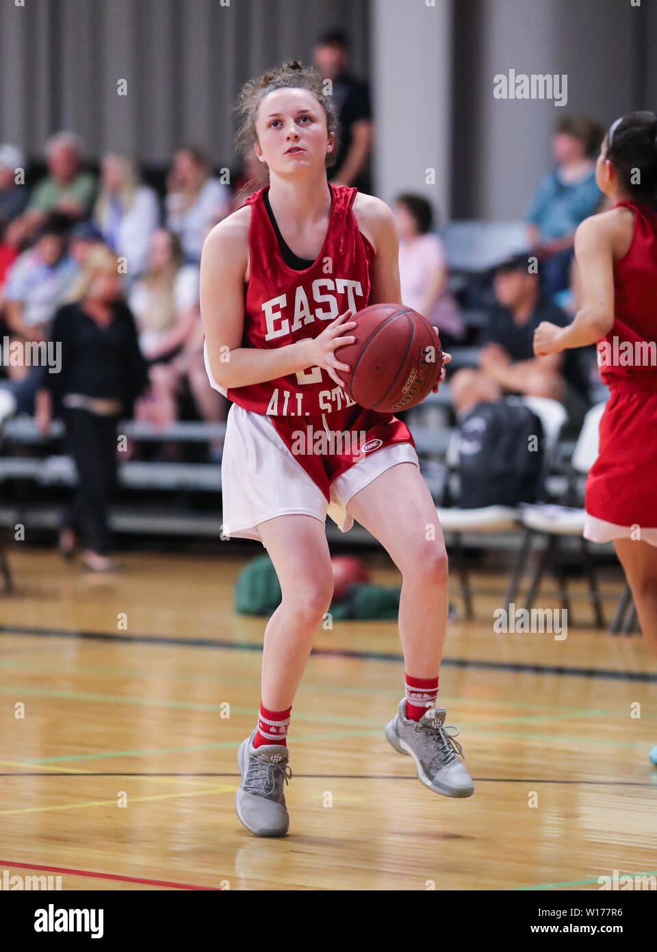 Basketball action at the Washington State 2A and 3A All Star Game in ...