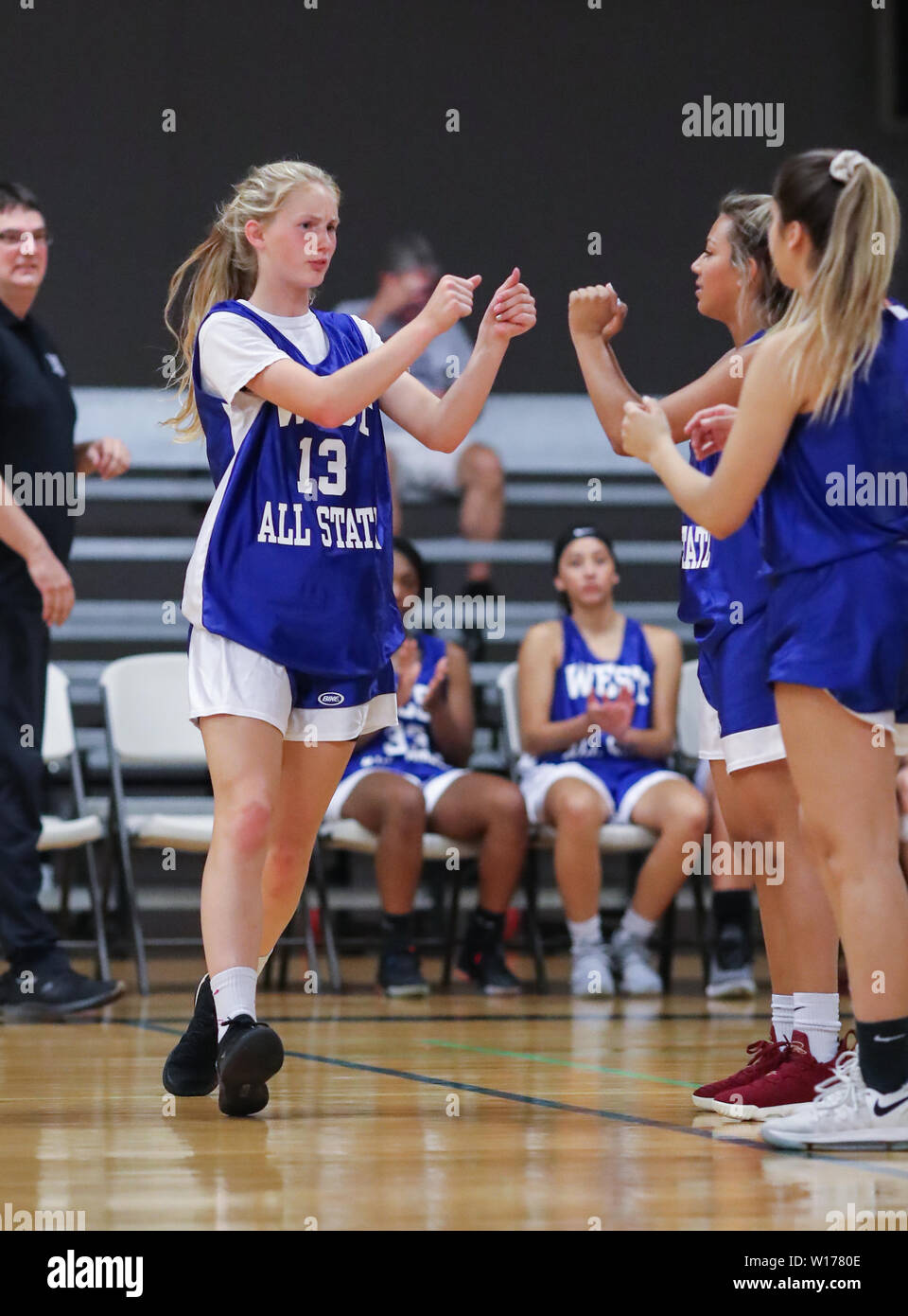 Basketball action at the Washington State 2A and 3A All Star Game in ...