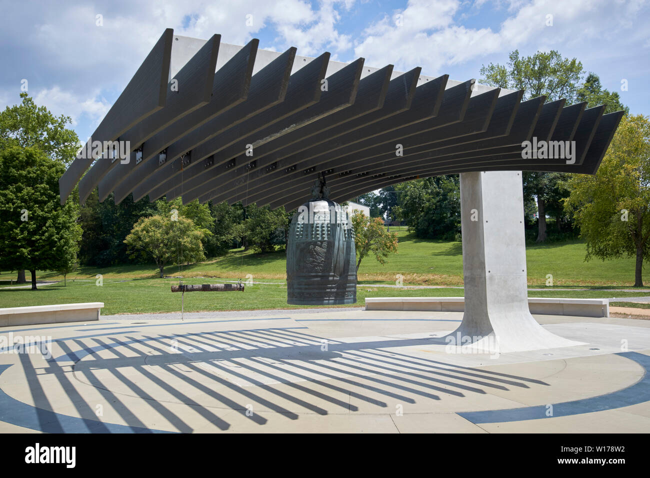 International friendship bell in bissell park n the former secret city ...