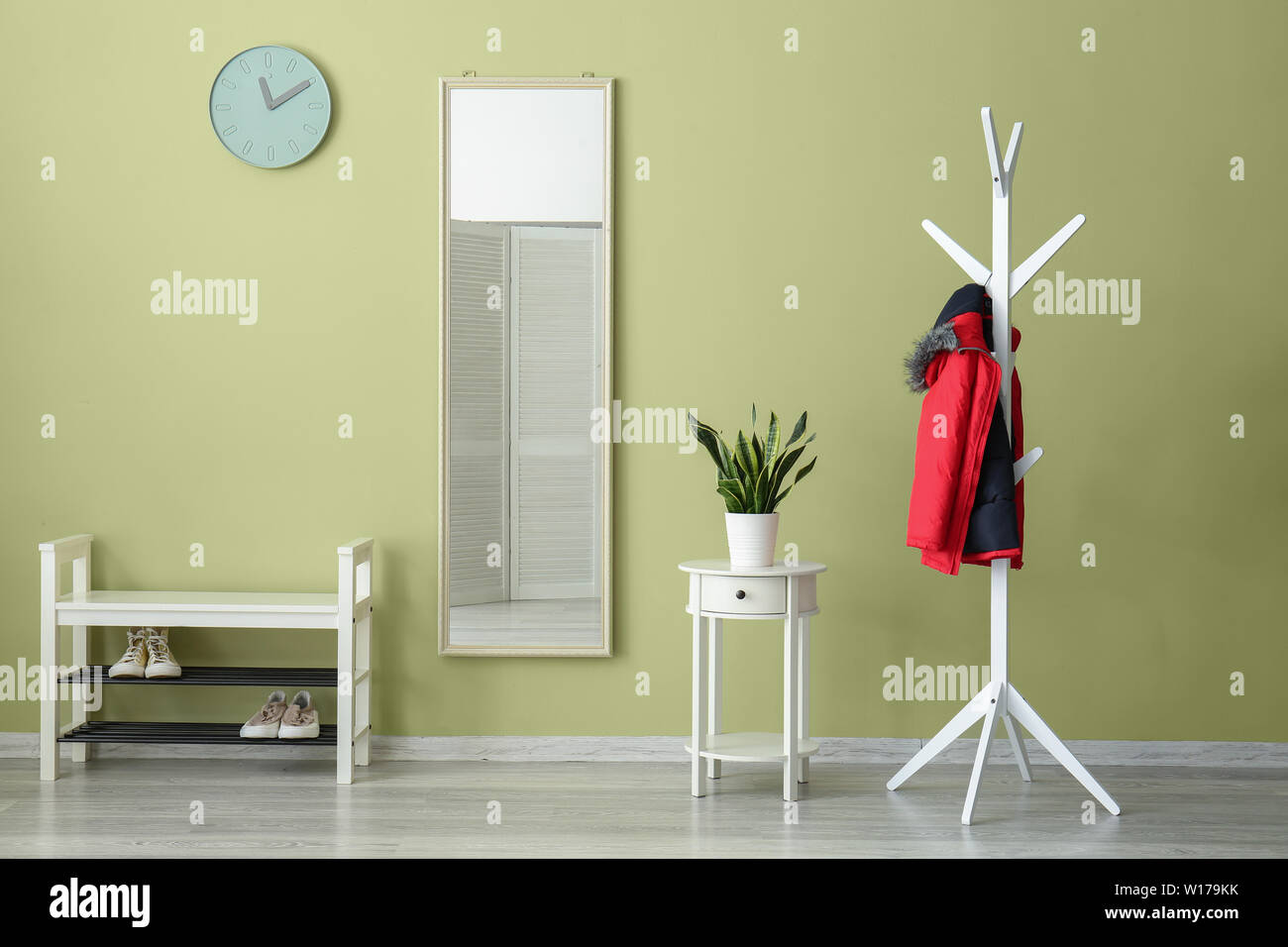 Stylish interior of modern hall Stock Photo - Alamy