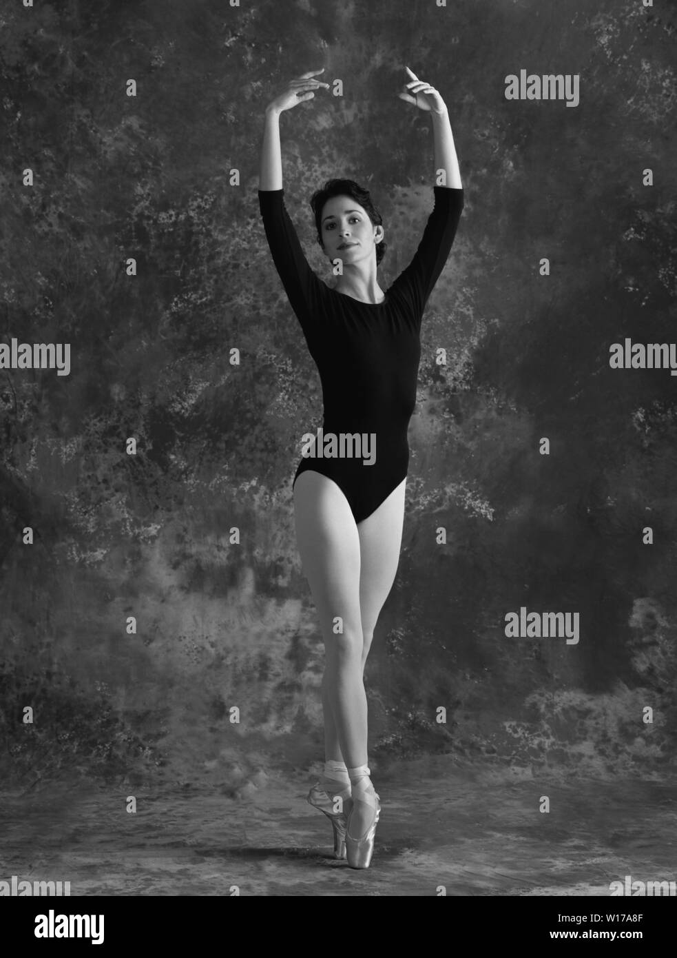 Professional ballerina in various ballet positions and stretches Stock ...
