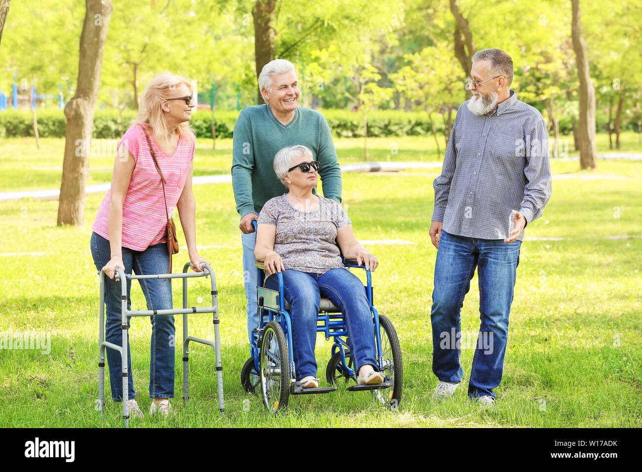 Wheelchair walking frame hi-res stock photography and images - Alamy