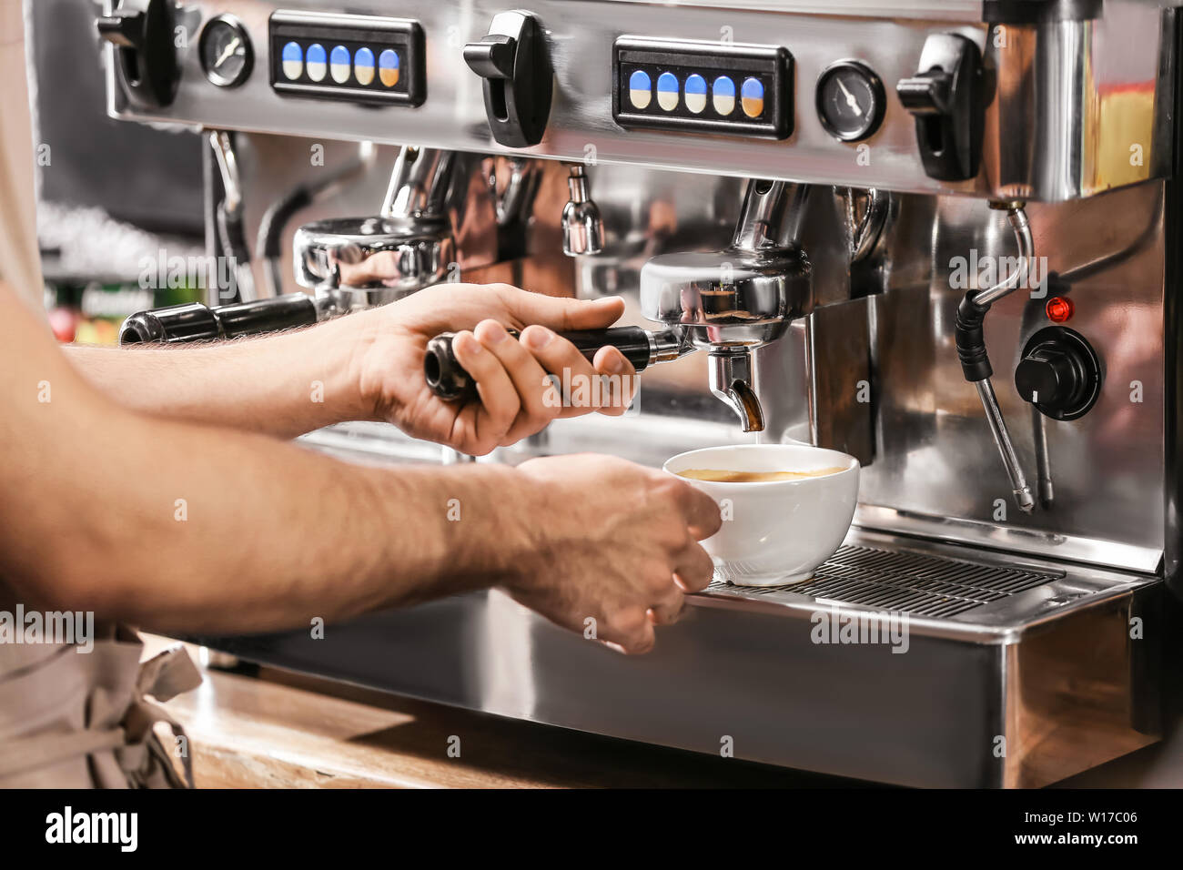 Handsome coffee house barista hi-res stock photography and images - Alamy