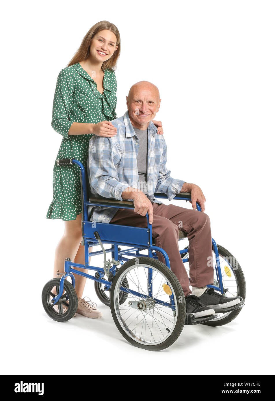 Portrait young handicapped woman Cut Out Stock Images & Pictures - Alamy