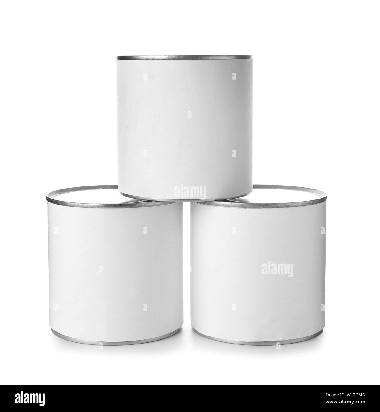 Food cans isolated Black and White Stock Photos & Images - Alamy