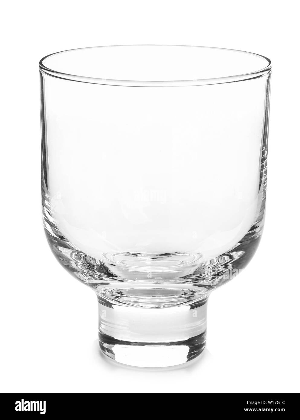 Clean glass on white background Stock Photo - Alamy