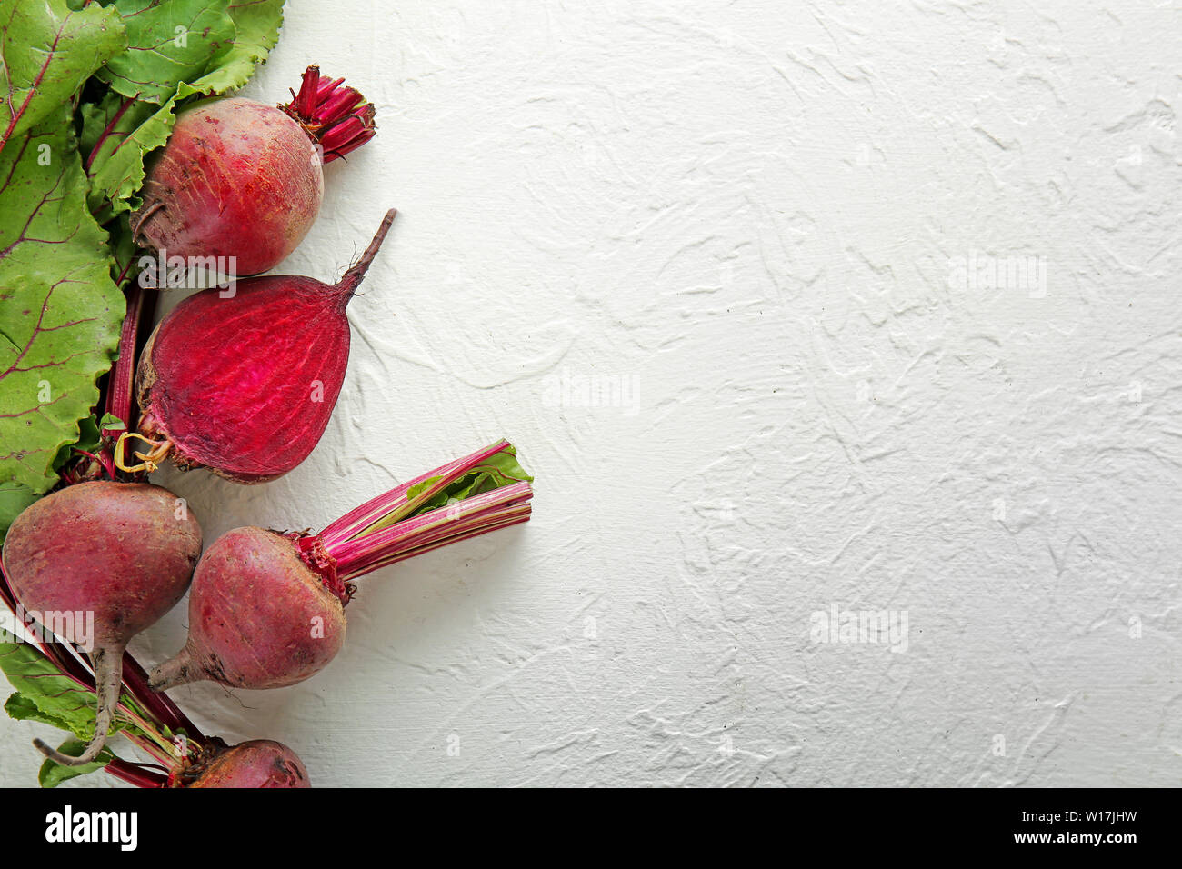 Fresh raw beet on white background Stock Photo - Alamy
