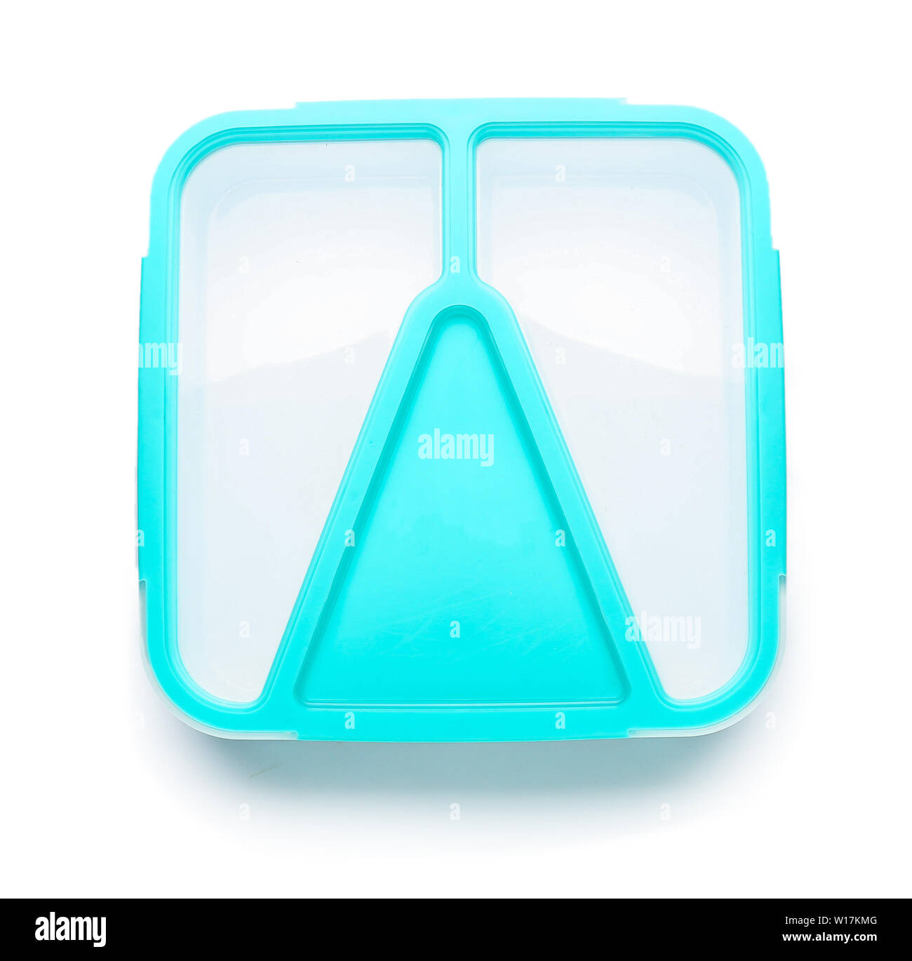Plastic lunch box on white background Stock Photo - Alamy